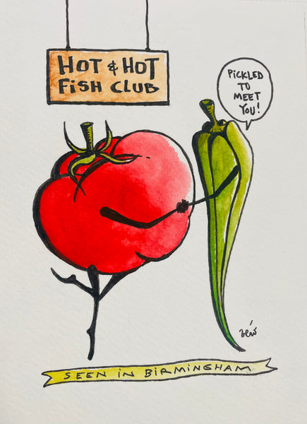 Hot and Hot - drawing – Vero the Traveling Artist