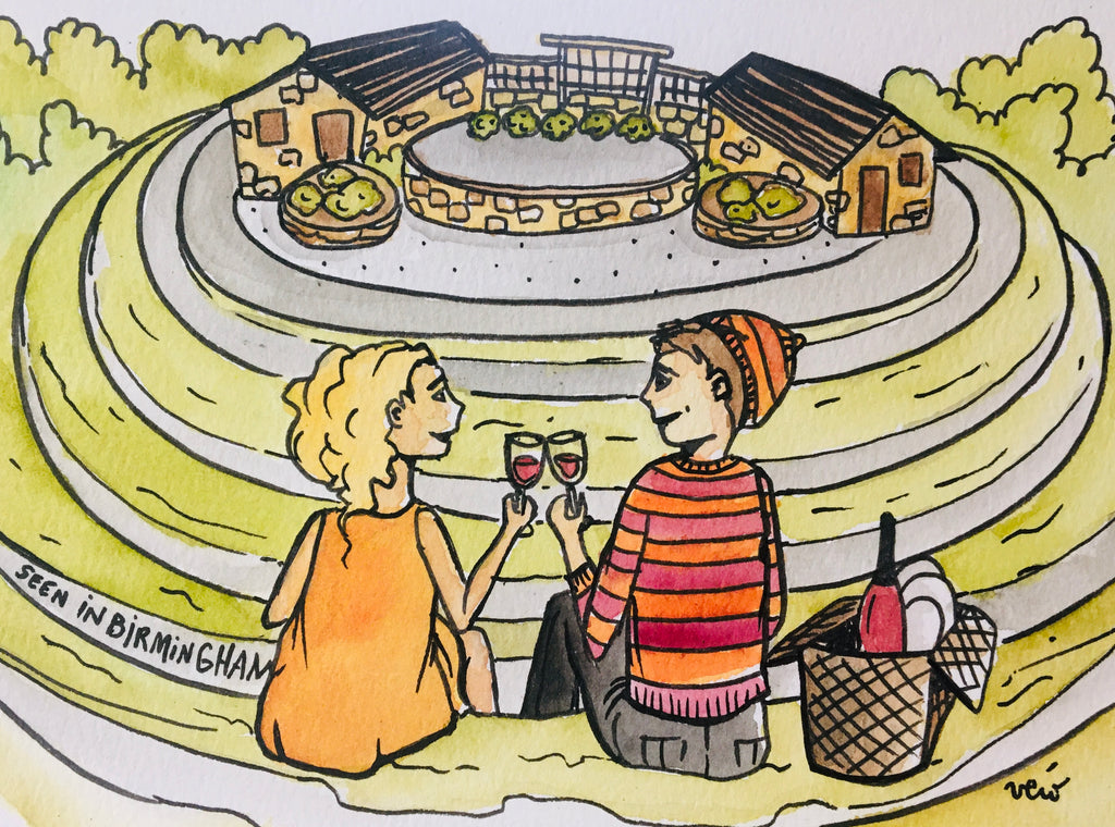 Avondale amphitheater - drawing – Vero the Traveling Artist