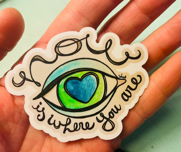 Sticker - Now is where you are – Vero the Traveling Artist